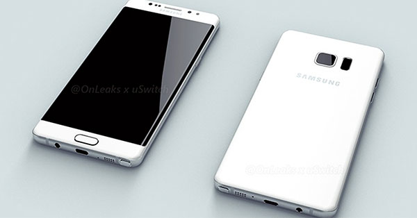 Samsung Galaxy Note 6 edge เผยภาพเรนเดอร์แรก บนดีไซน์จอขอบโค้งทั้งสอง ...